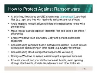 Beware ! ransomeware awareness ! | PPT | Free Download