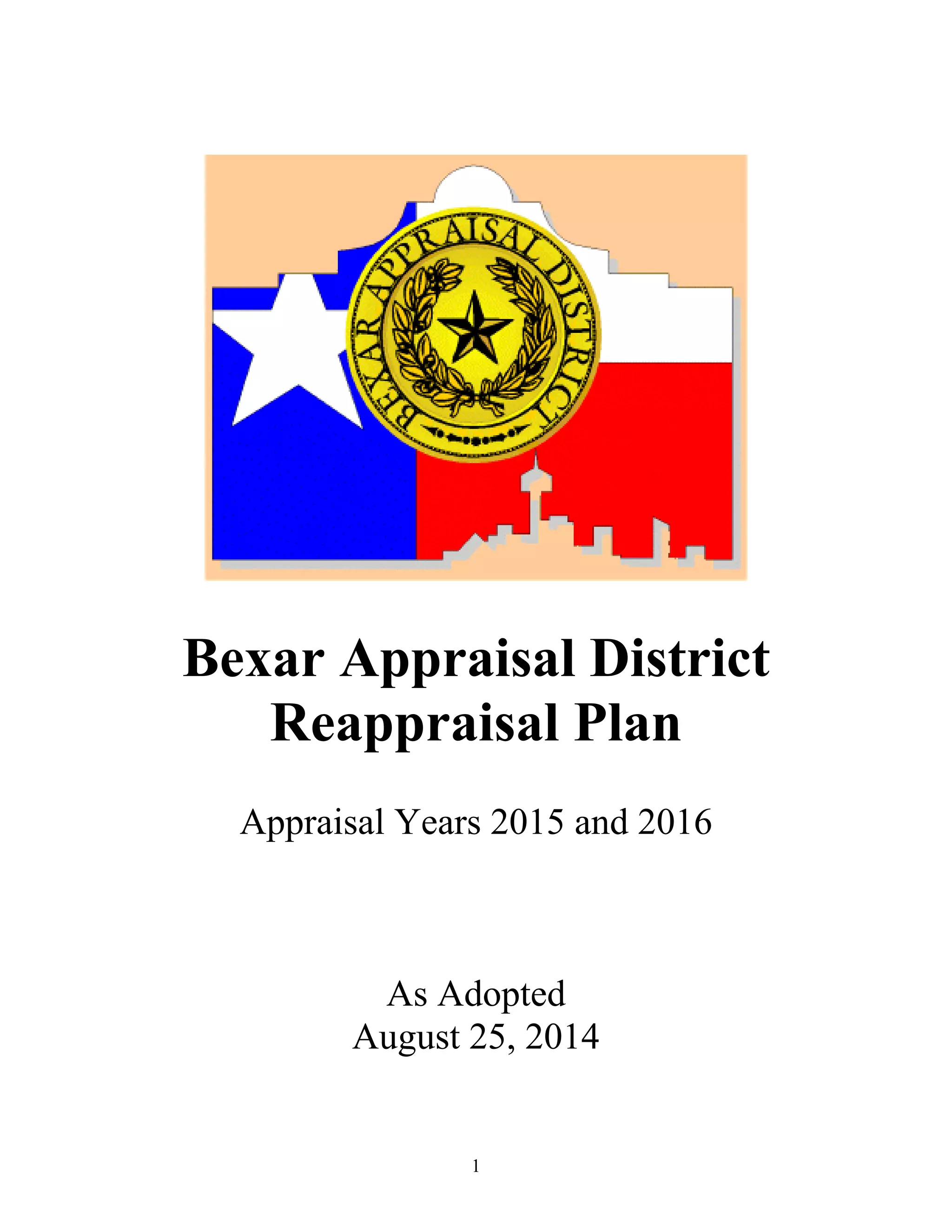 Bexar Appraisal District Reappraisal Plan | PDF