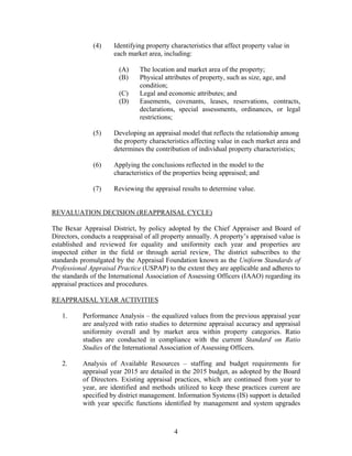 Bexar Appraisal District Reappraisal Plan | PDF