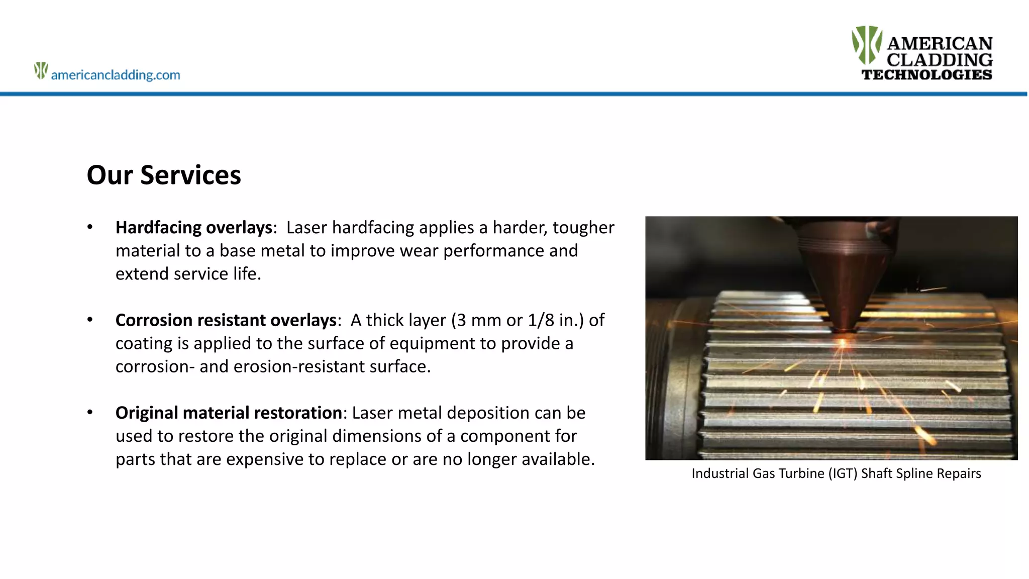American cladding technologies overview | PPTX