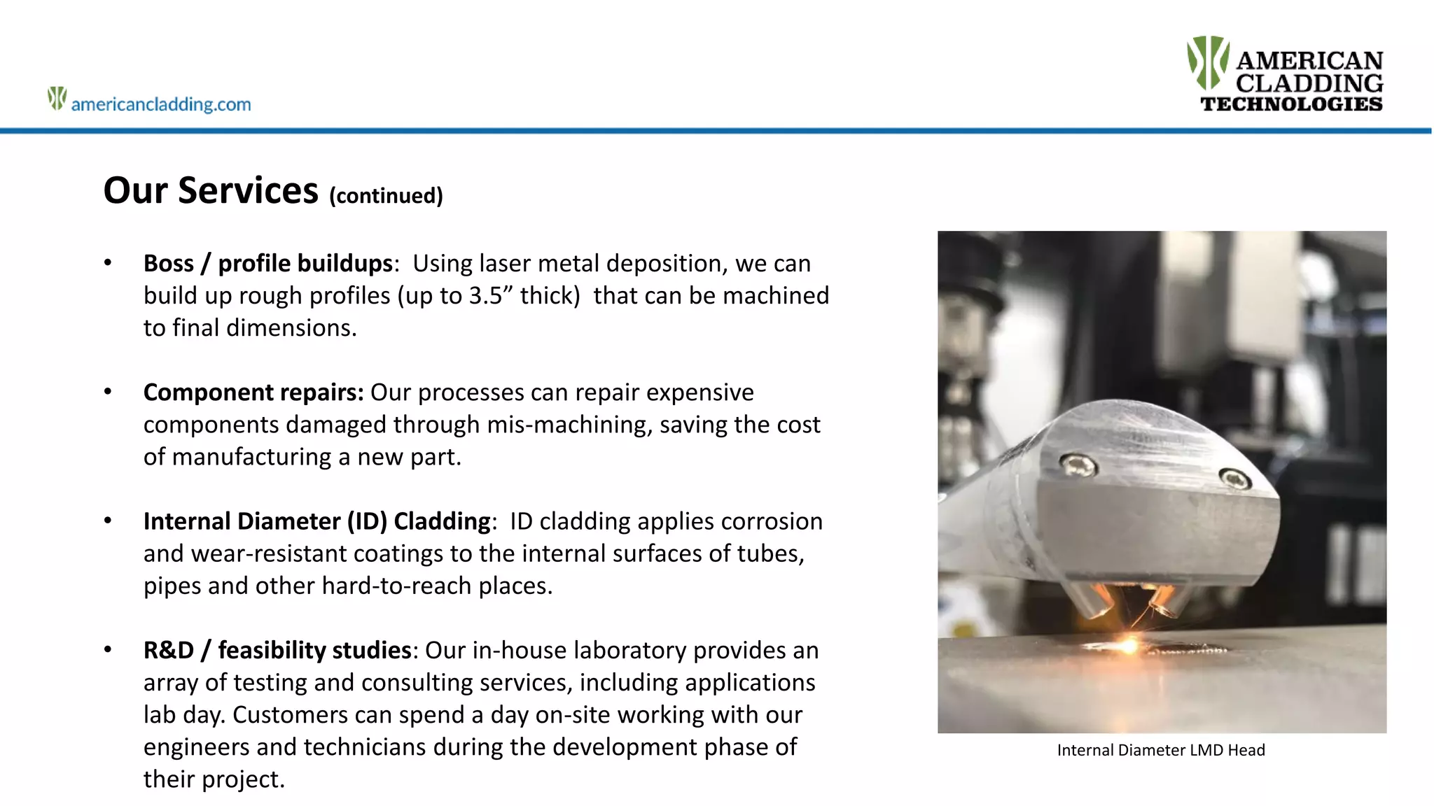American cladding technologies overview | PPTX