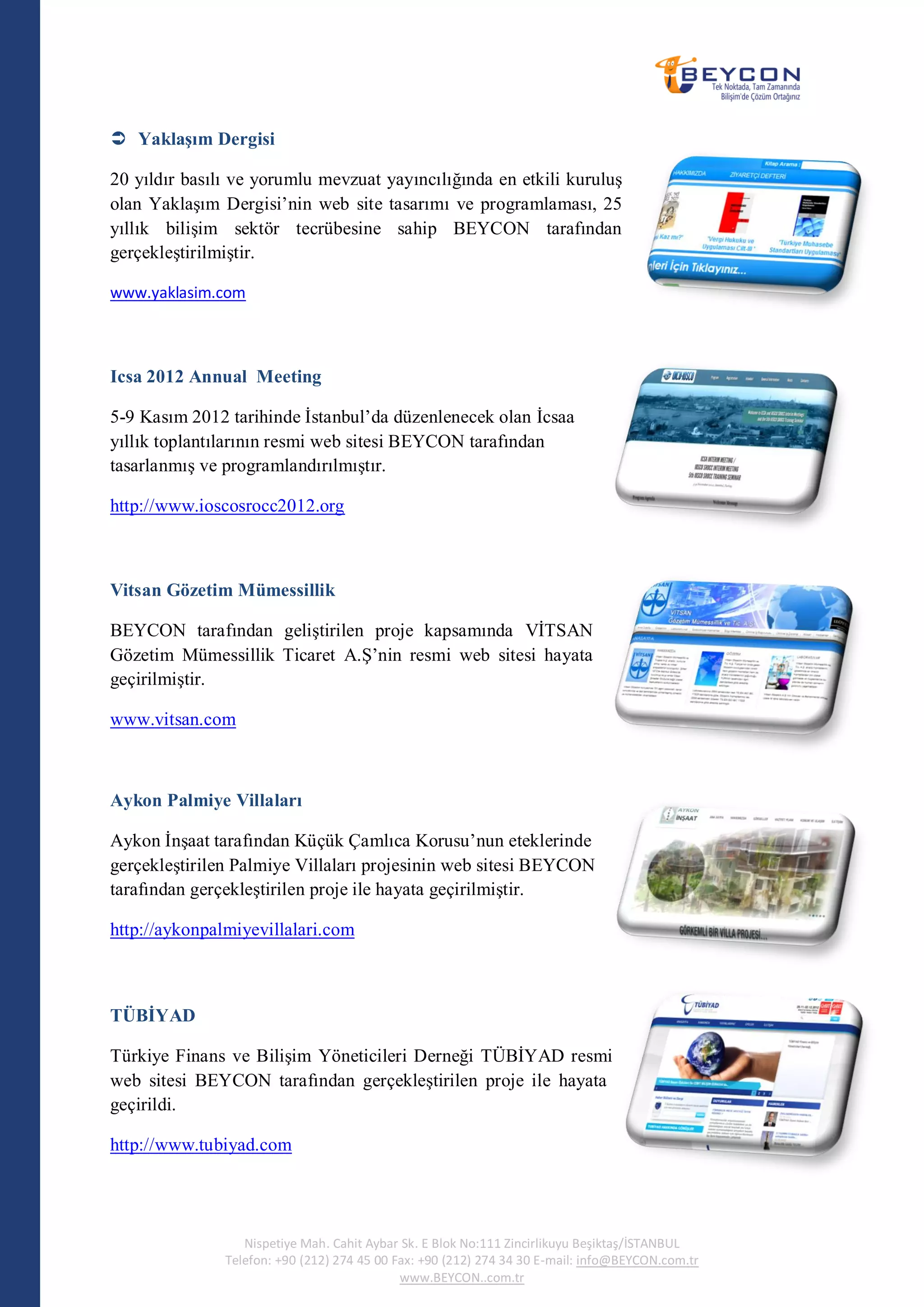 Beycon Projeler | PDF