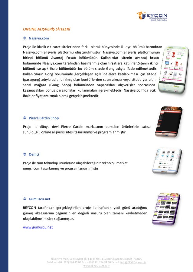 Beycon Projeler | PDF