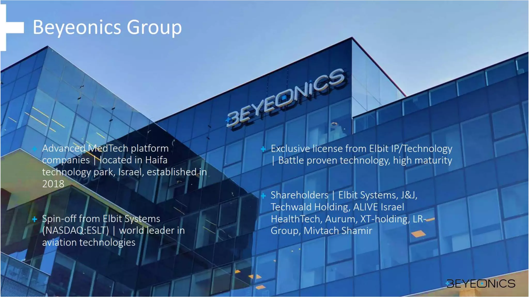 Beyeonics CEO, Ron Schneider, Advances in Medical XR | PPTX