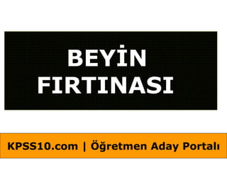 Beyin firtinasi | PPT