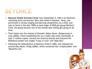 Beyoncé | PPTX