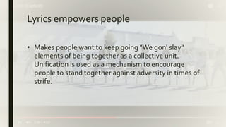 G324 Analysis: Beyoncé - Formation | PPTX