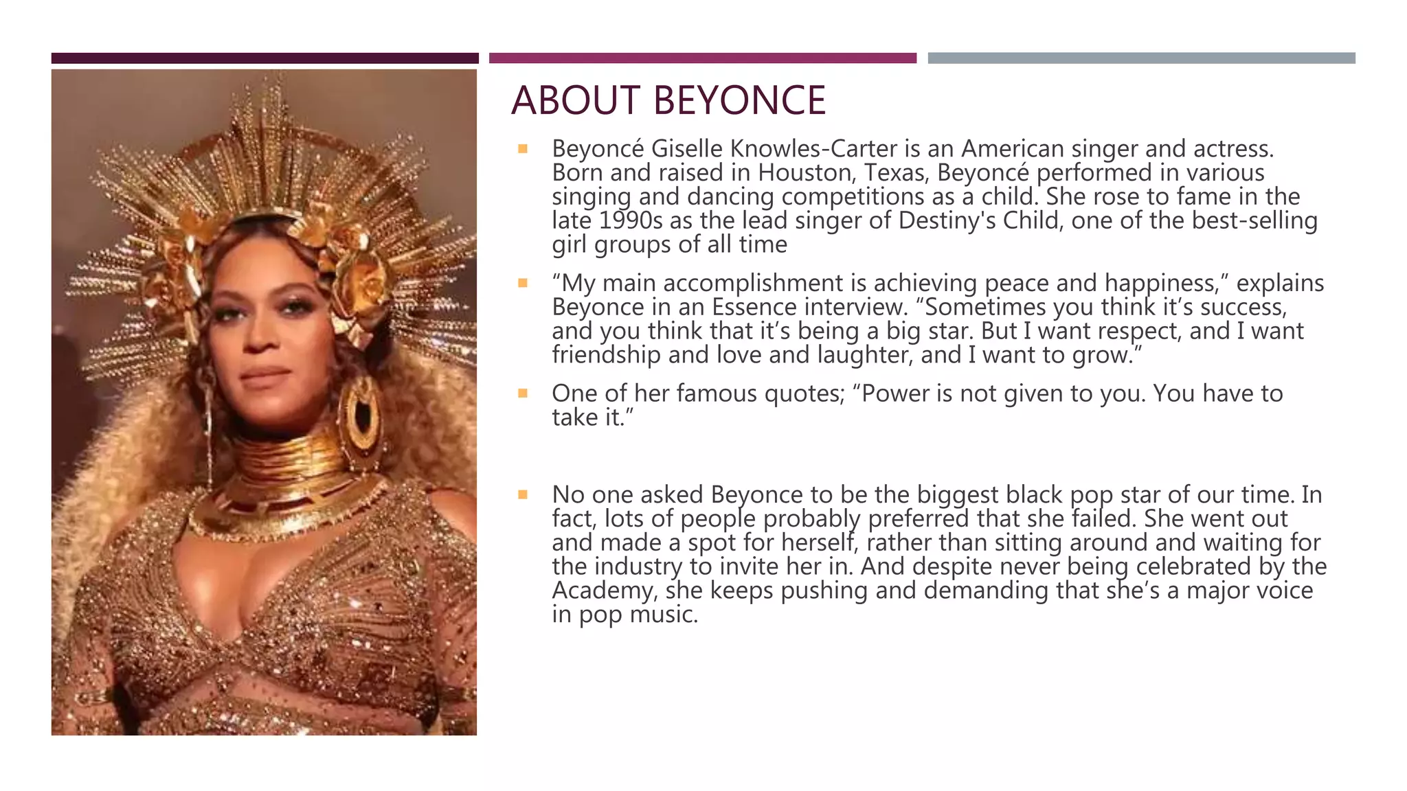 Beyonce | PPTX