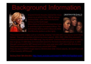 Beyonce influence presentation.... | PDF