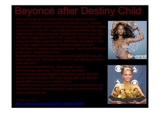 Beyonce influence presentation.... | PDF