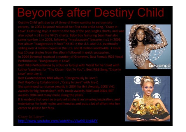 Beyonce influence presentation.... | PPT