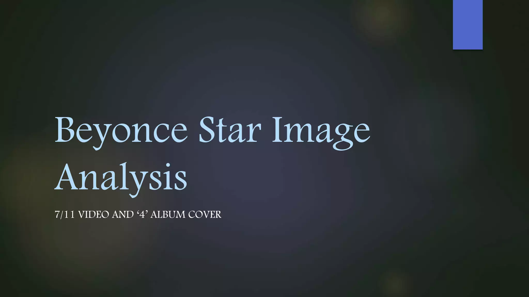 Beyonce star image analysis | PPT