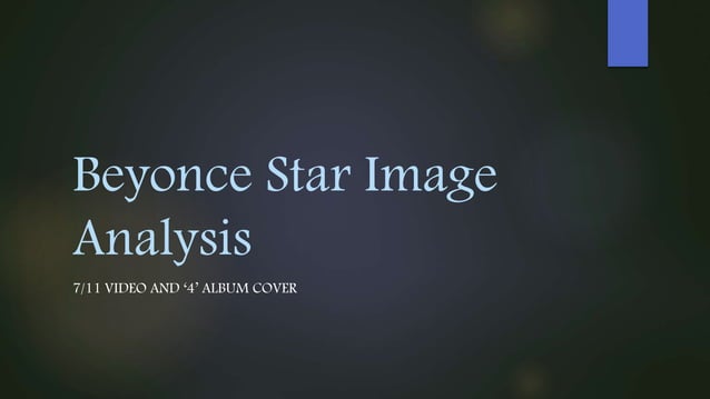 Beyonce star image analysis | PPT