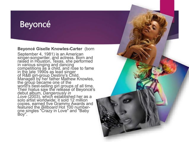 Beyonce - Star Image and Development | PPTX