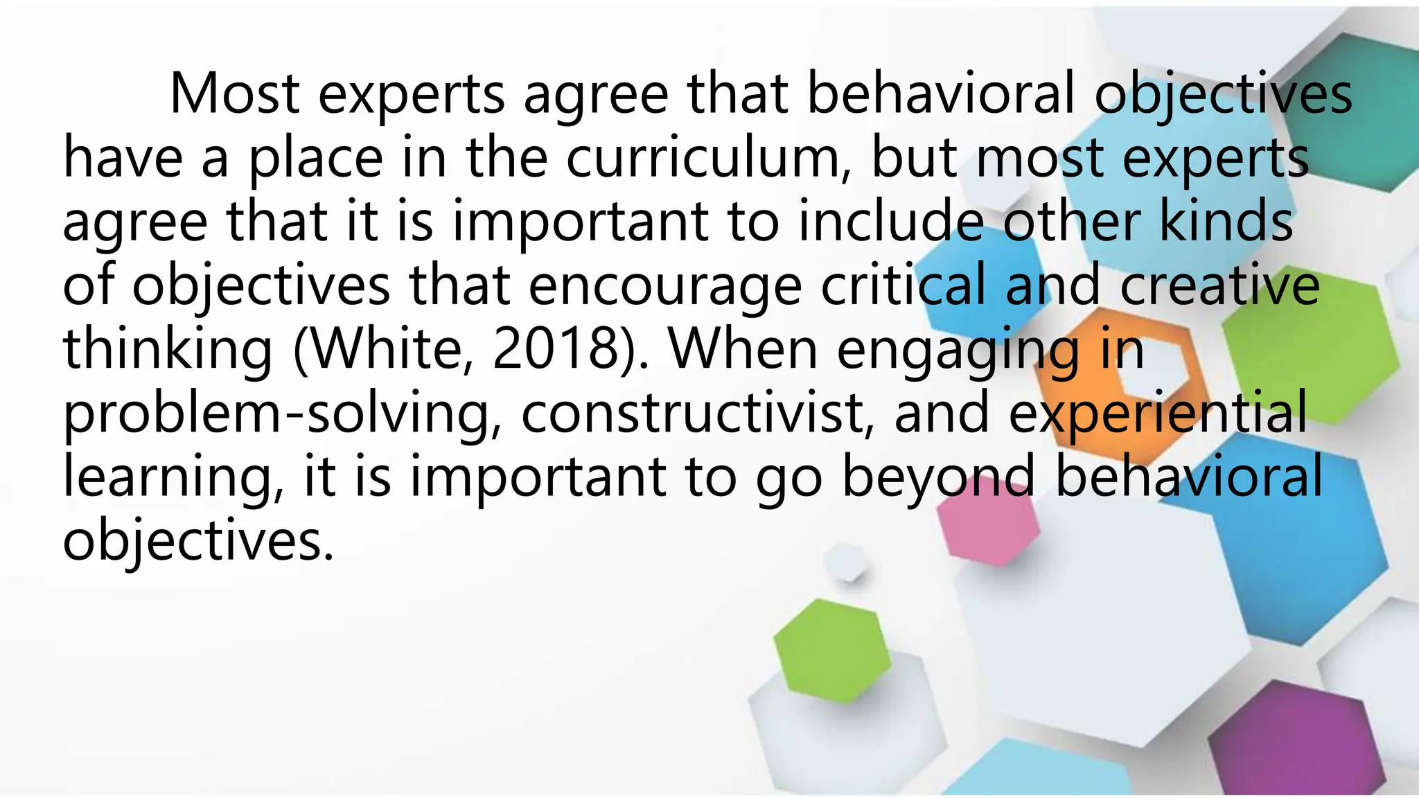 Beyond-Behavioral-ObjectivesREPORT.pptx