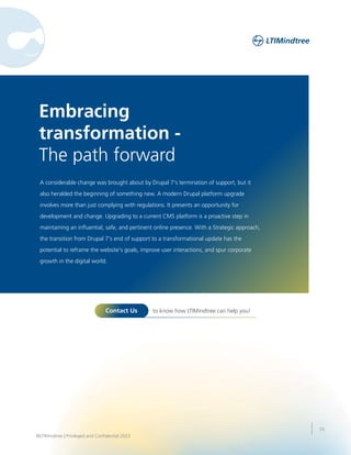 Beyond End of Life Transforming Your Drupal Platform | LTIMindtree POV | PDF
