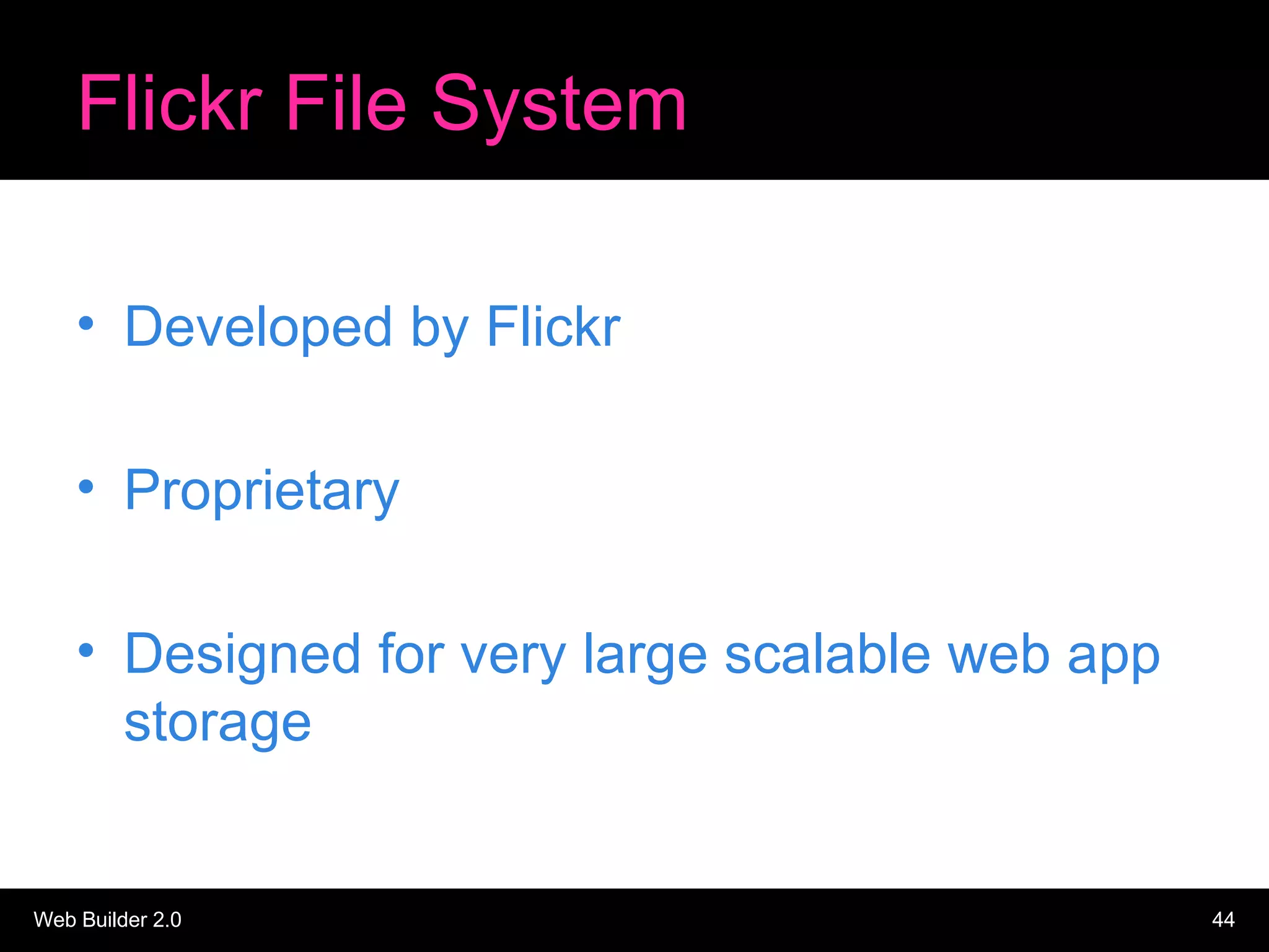 Beyond the File System - Designing Large Scale File Storage and Serving ...