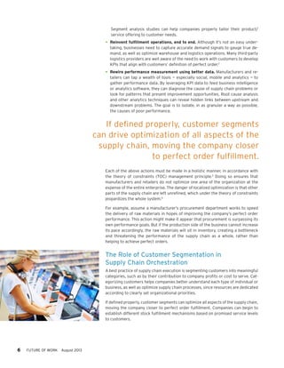 Beyond the 'Perfect Order' Index: Obtaining a True Measure of Customer ...