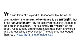 Visualizing the Abstract: "Beyond a Reasonable Doubt" | PPTX