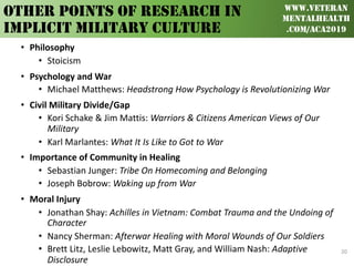 Beyond Basic Training: Ethical Considerations in Military Cultural ...