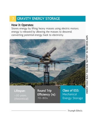 Beyond Batteries - The World's Most Innovative Energy Storage Systems | PDF