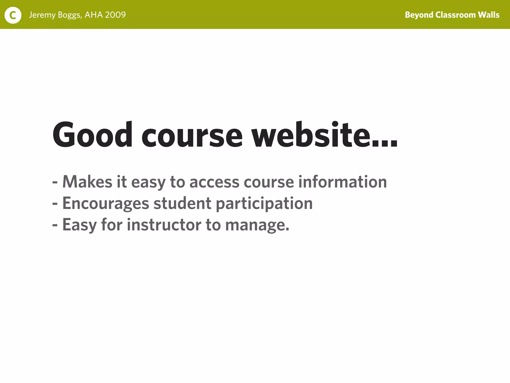 Beyond Classroom Walls | PDF