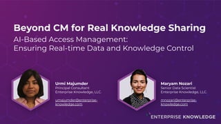 Beyond Content Management for Real Knowledge Sharing | PDF