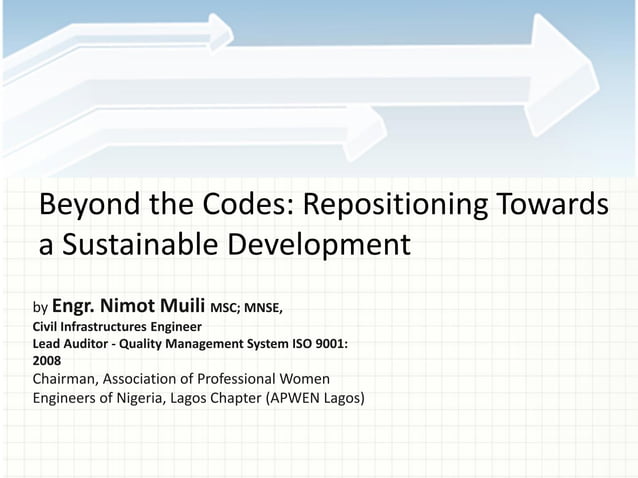 Beyond the Codes: Repositioning Towards a Sustainable Development | PDF ...