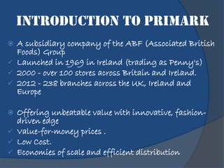 Primark- Beyond corporate social responsibility | PPTX