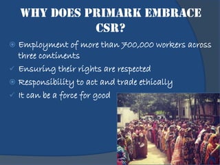Primark- Beyond corporate social responsibility | PPTX