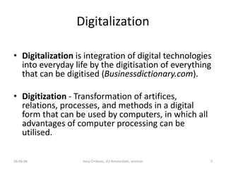Beyond digitalisation 2016-06-07 | PPT
