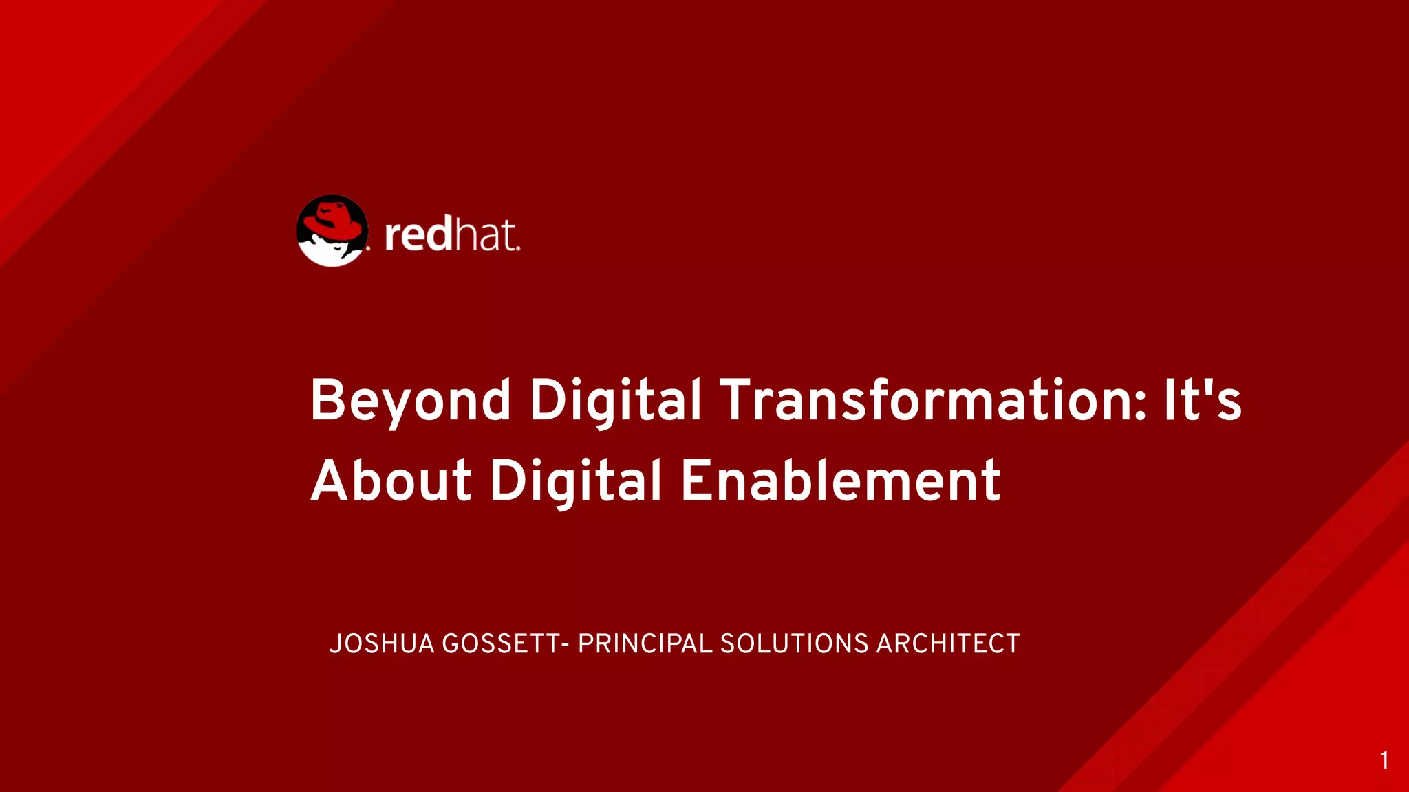 Accelerating Digital Transformation: It's About Digital Enablement ...