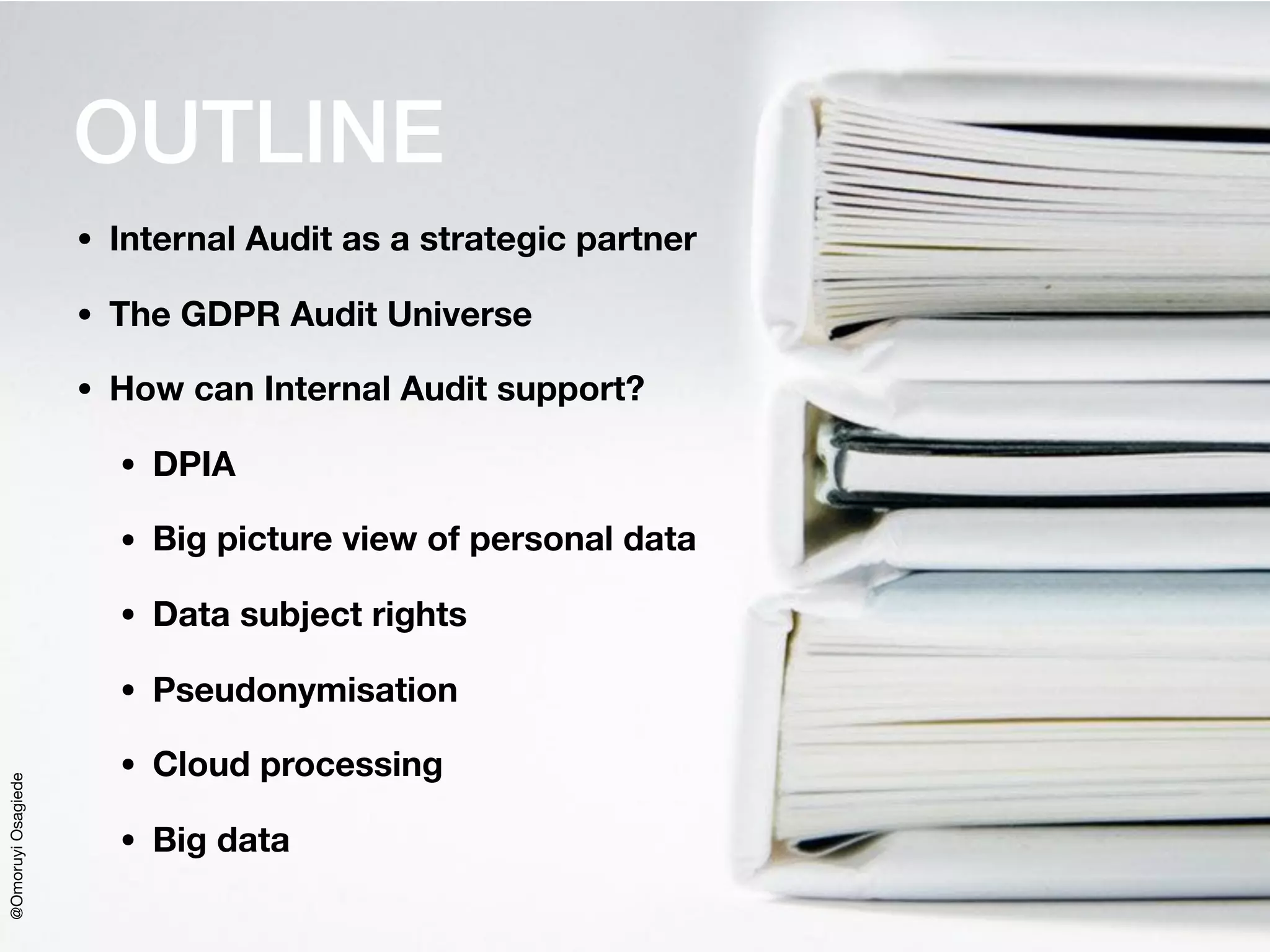Beyond GDPR Compliance - Role of Internal Audit | PPT