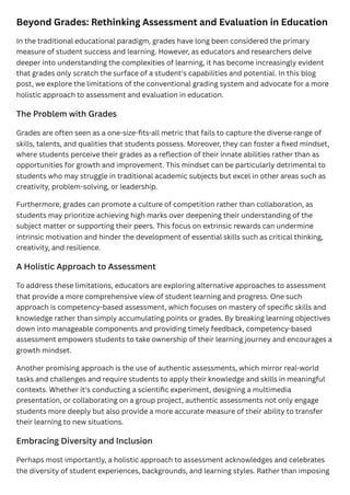 Beyond Grades Rethinking Assessment and Evaluation in Education.pdf