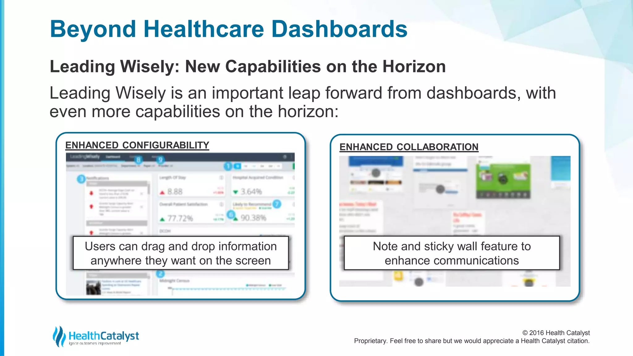 Beyond Healthcare Dashboards: Deeper Decision Support | PPT