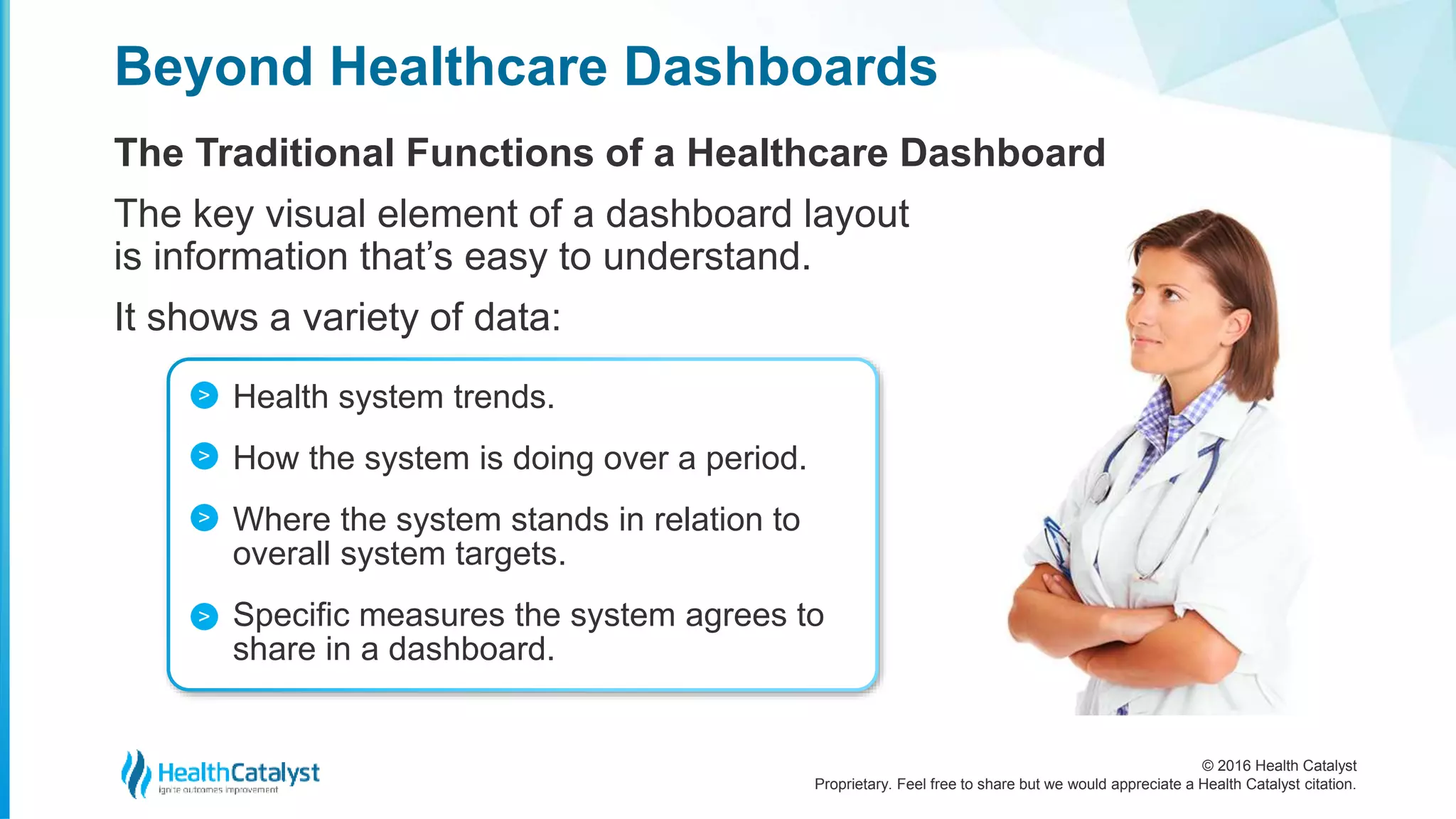 Beyond Healthcare Dashboards: Deeper Decision Support | PPT