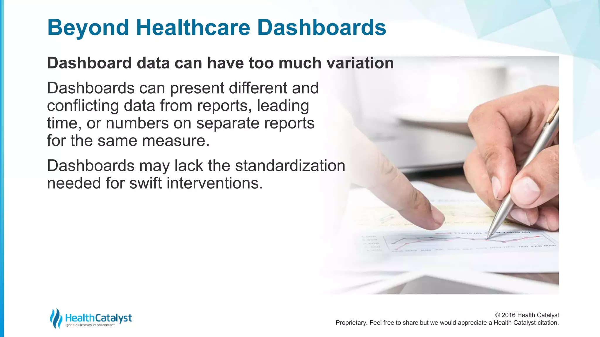 Beyond Healthcare Dashboards: Deeper Decision Support | PPT