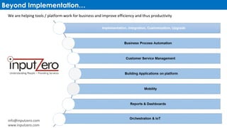 Beyond ServiceNow implemetation | PPT | Business | Business and Finance