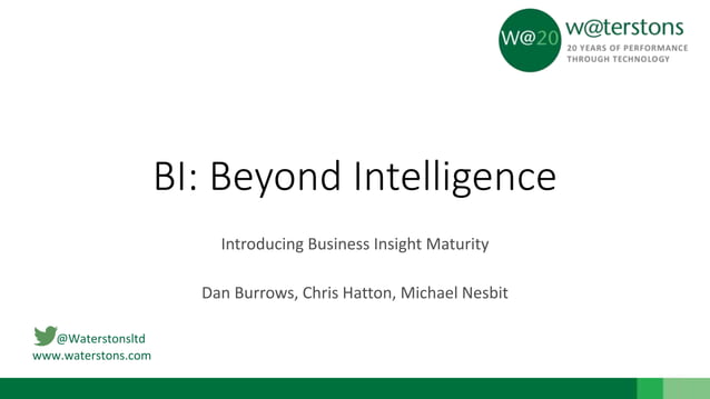 BI: Beyond Intelligence | PPTX