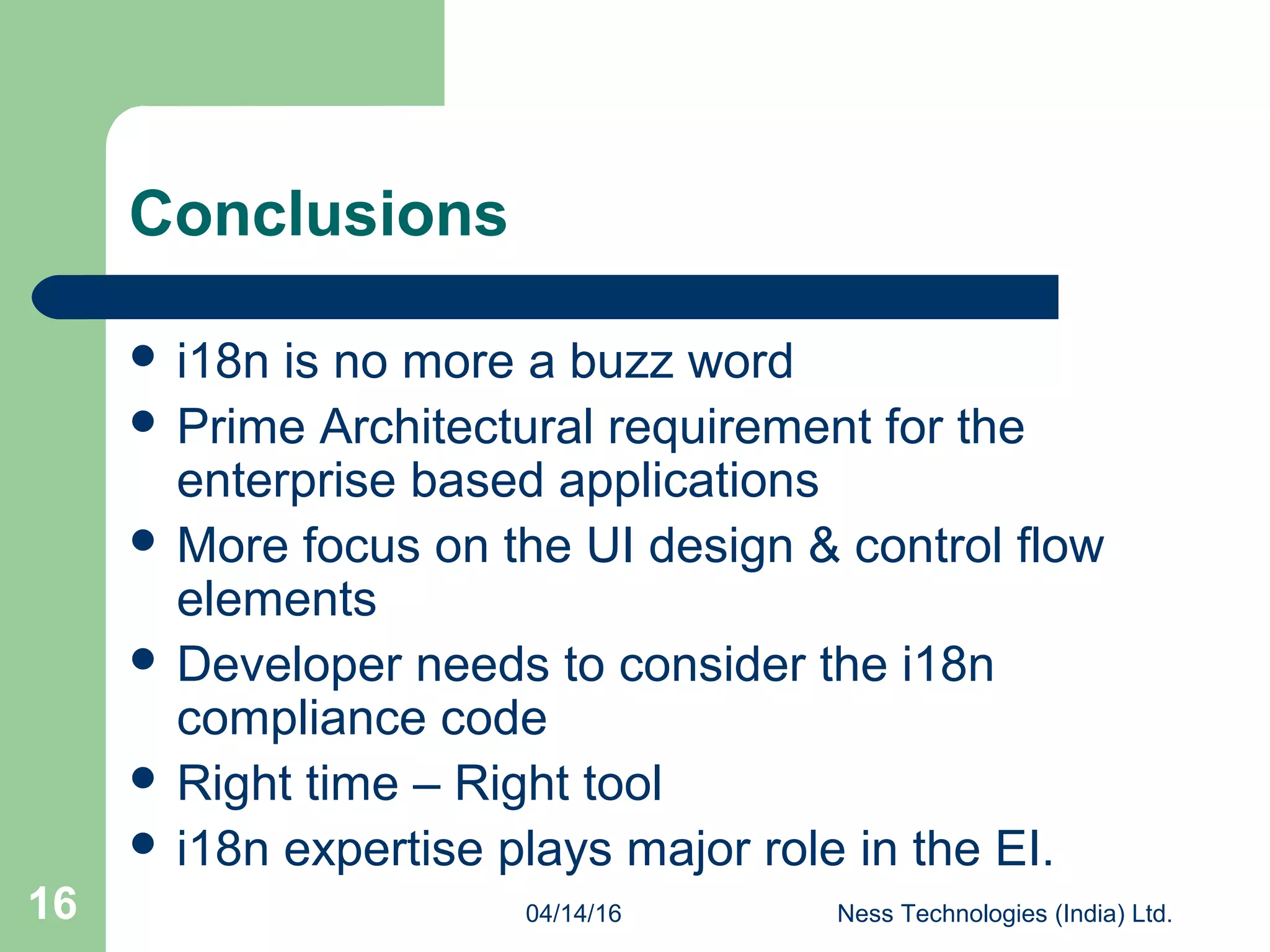 Beyond internationalization i18n | PPT | Web Design and HTML | Internet