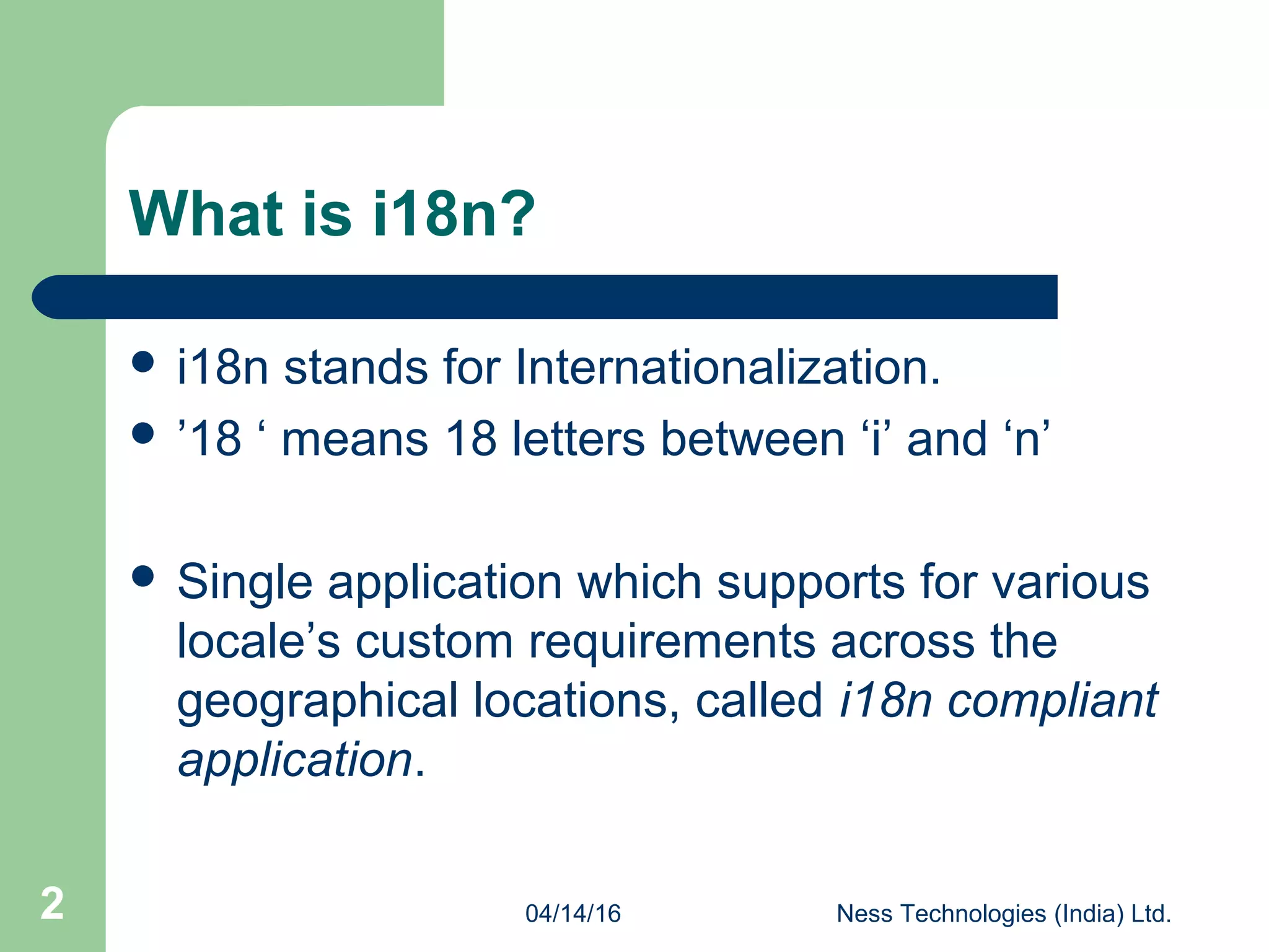 Beyond internationalization i18n | PPT | Web Design and HTML | Internet