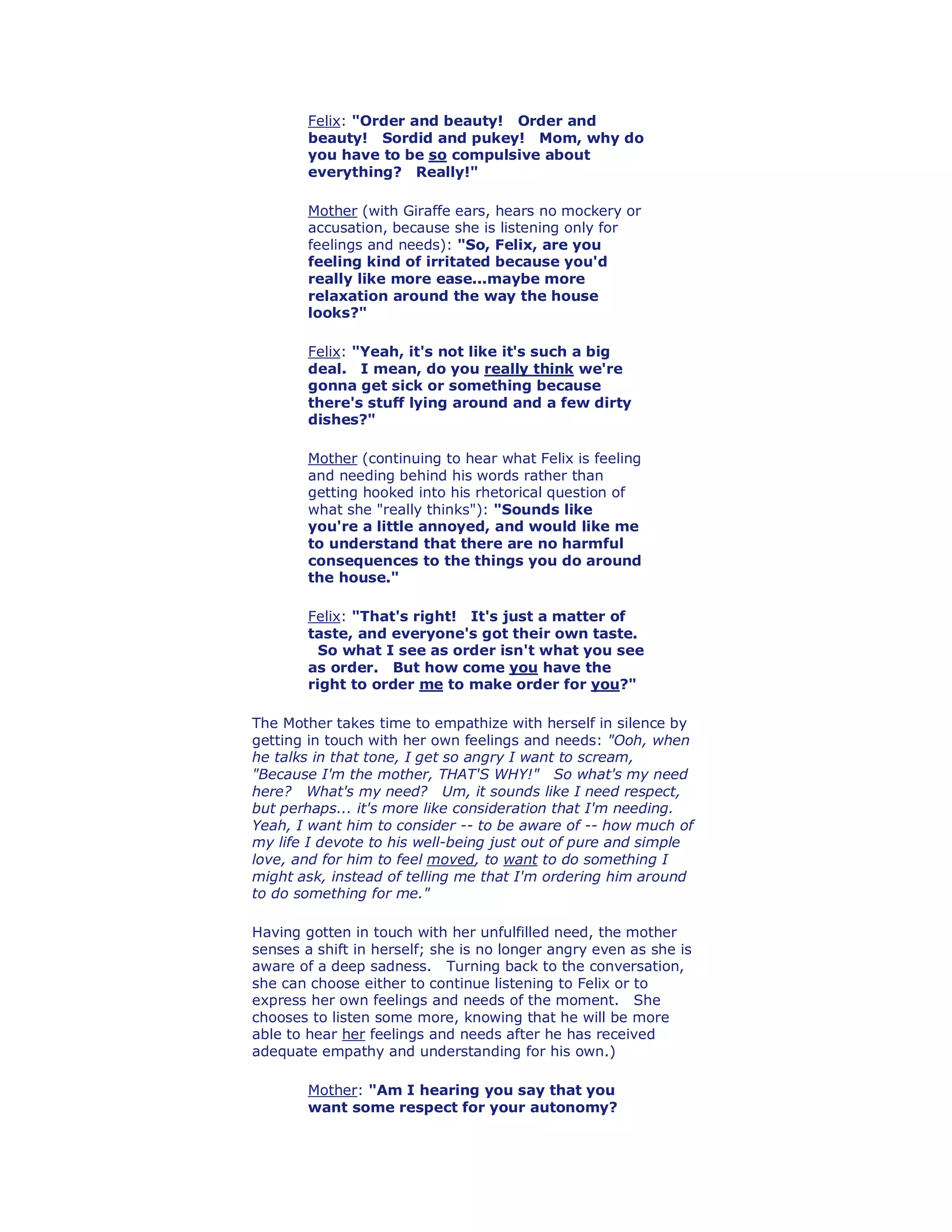 Beyond judgment and niceness nonviolent communication | PDF