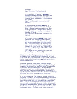 Beyond judgment and niceness nonviolent communication | PDF