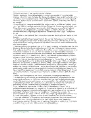 Beyond Lean by Jamie Flinchbaugh | PDF