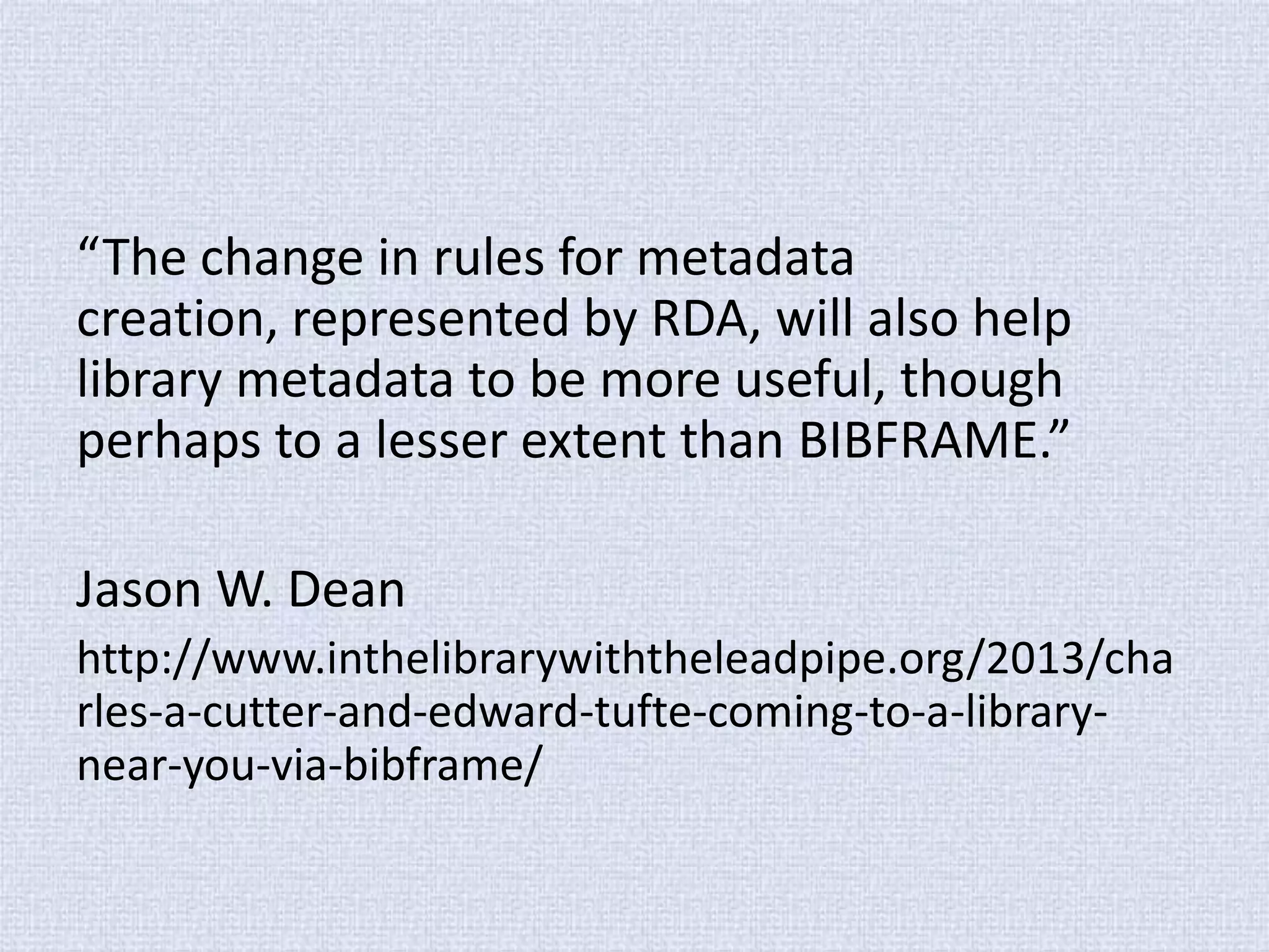 NCompass Live: Beyond MARC: BIBFRAME and the Future of Bibliographic ...