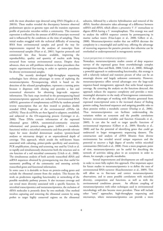 Beyond Metagenomics- Integration Of Complementary Approaches For The Study Of Microbial ...