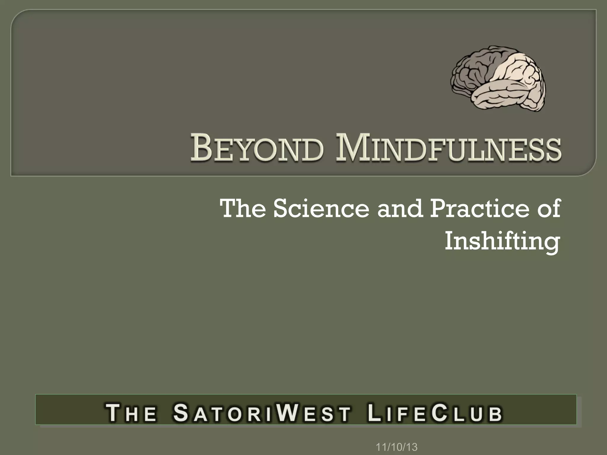 Beyond Mindfulness | PPT
