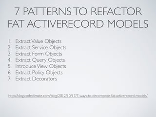 Beyond MVC, intruduction to Service Object | PDF