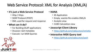 Beyond OData introducing the xmla model for ui5 (Roland Bouwman) | PPT