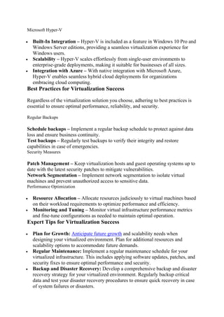 Discovering New Horizons in Virtualization Solutions | The Enterprise World | PDF